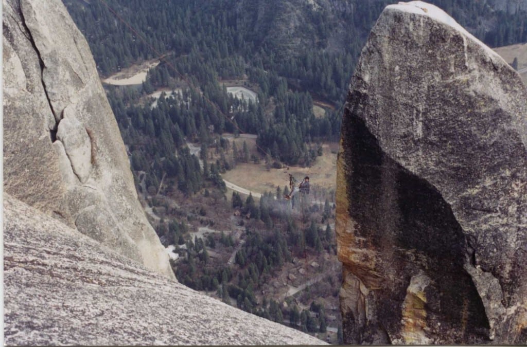 Lost Arrow Spire, “Tyrolean Traverse” Challenge Yosemite Climbers ...